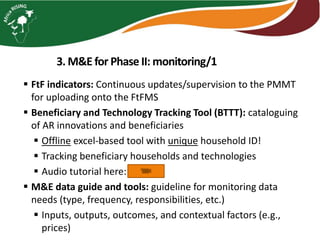 Africa RISING phase 2 monitoring and evaluation framework | PPT