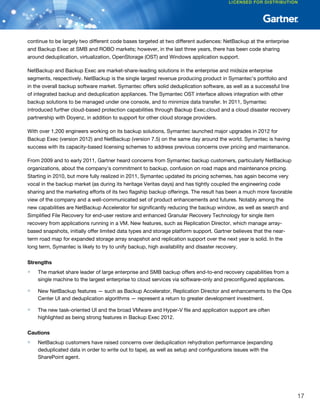 Magic Quadrant For Enterprise Backup/Recovery Software | PDF