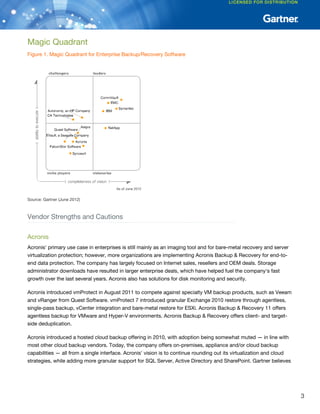 Magic Quadrant For Enterprise Backup/Recovery Software | PDF