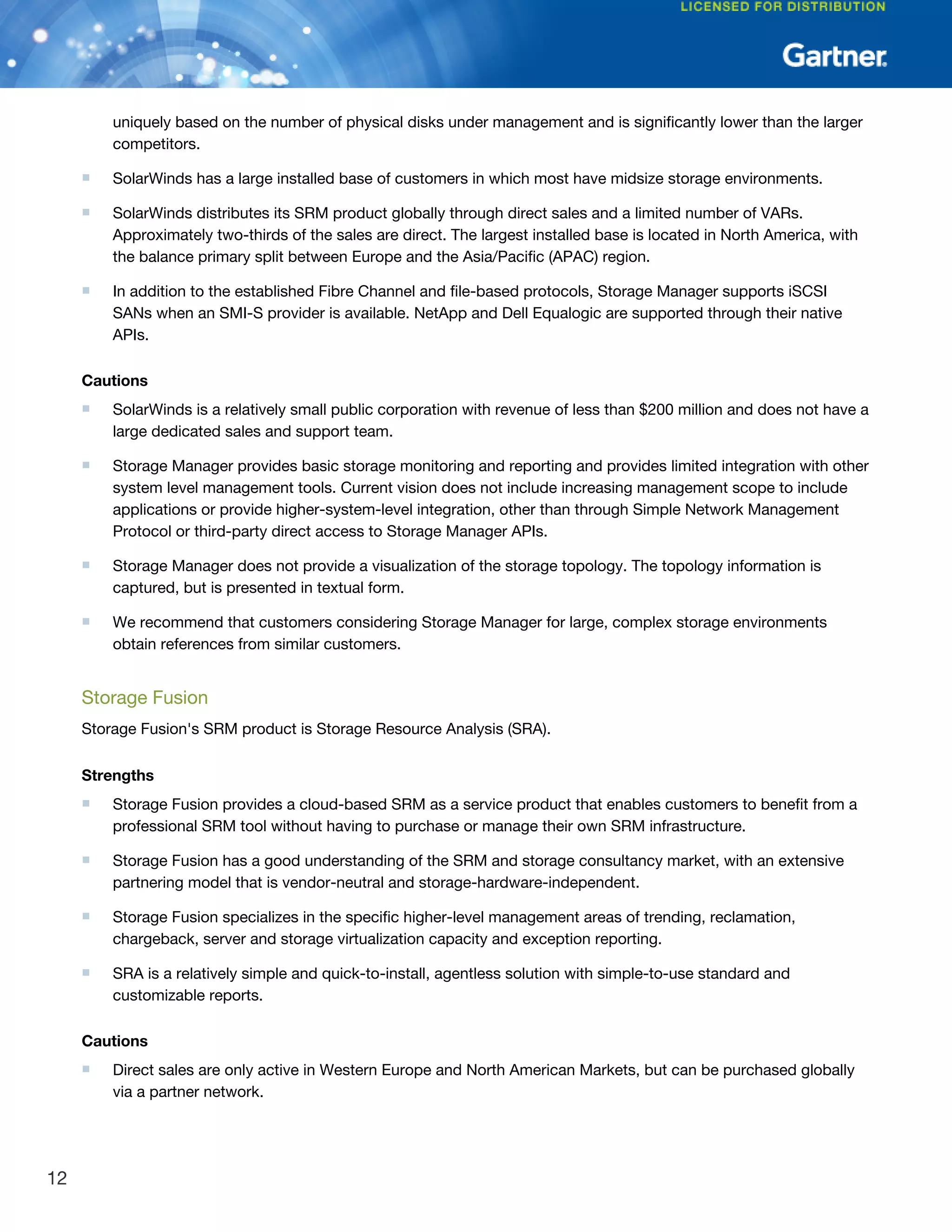 Magic Quadrant for Storage Resource Management and SAN Management ...