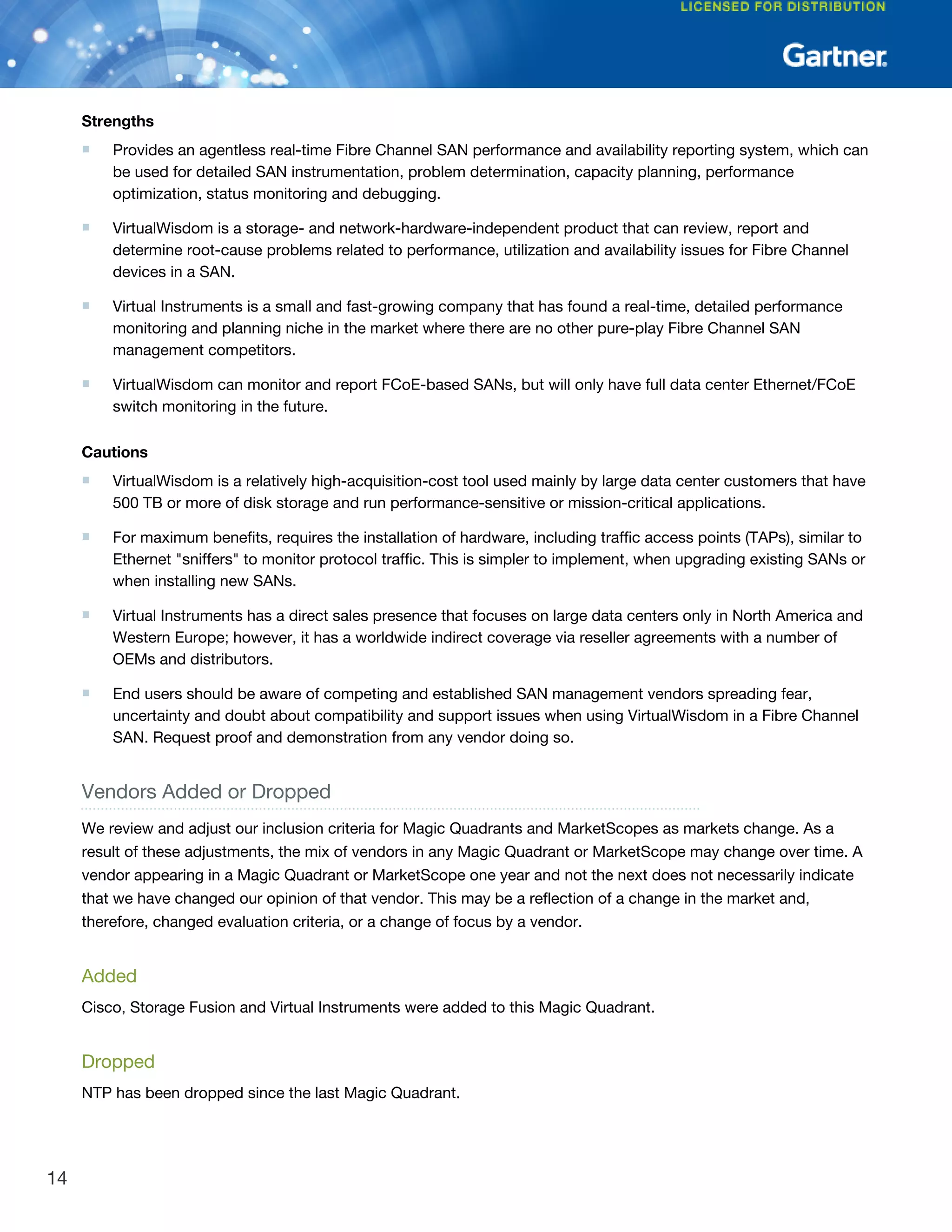Magic Quadrant for Storage Resource Management and SAN Management ...