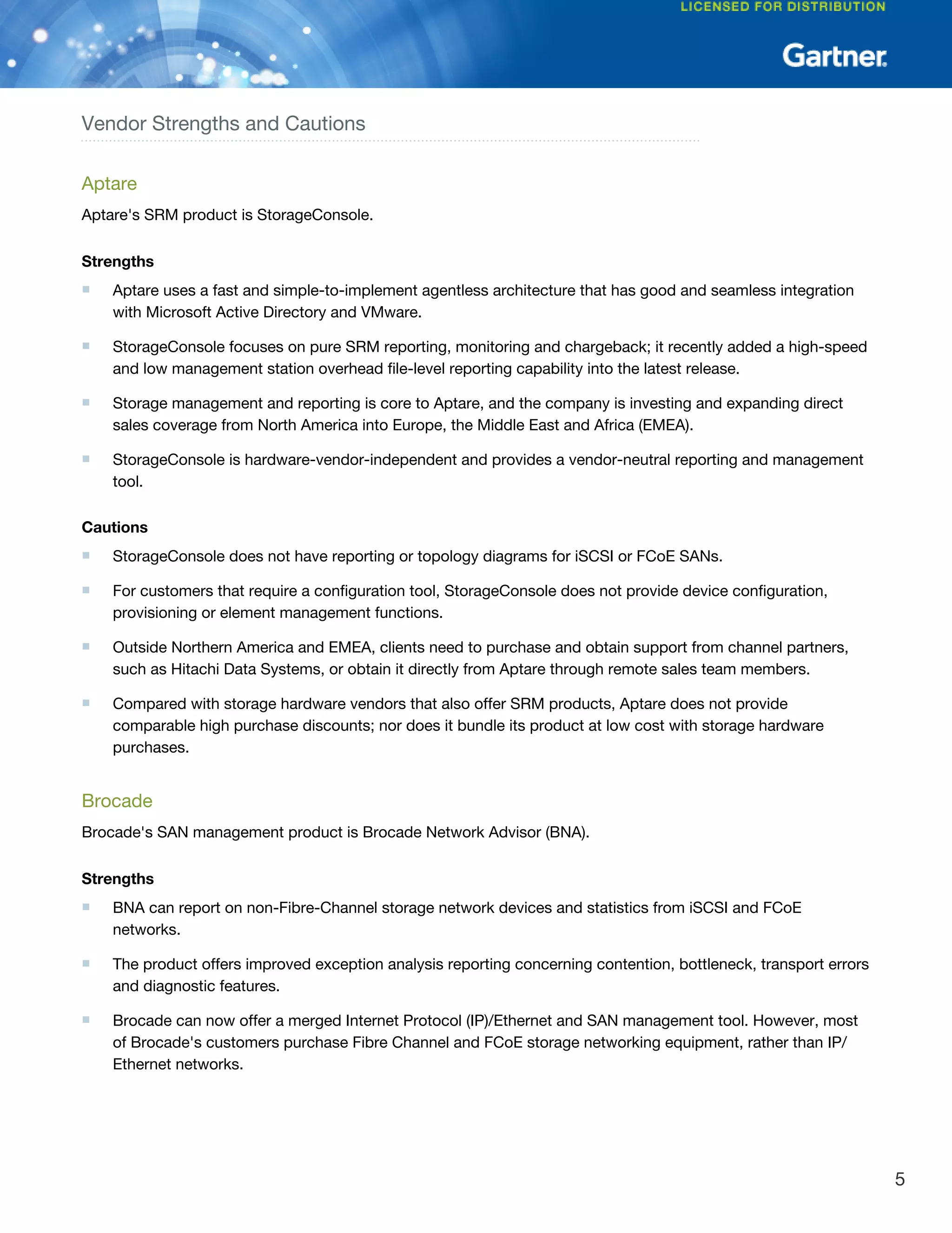 Magic Quadrant for Storage Resource Management and SAN Management ...