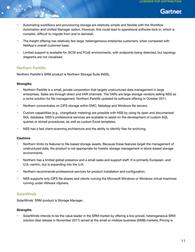 Magic Quadrant for Storage Resource Management and SAN Management ...
