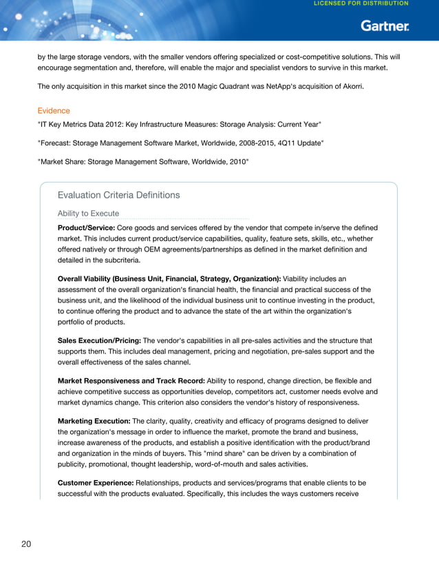 Magic Quadrant for Storage Resource Management and SAN Management ...