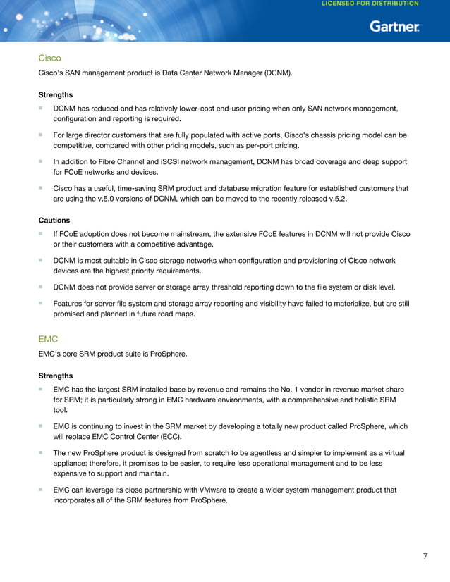 Magic Quadrant for Storage Resource Management and SAN Management ...