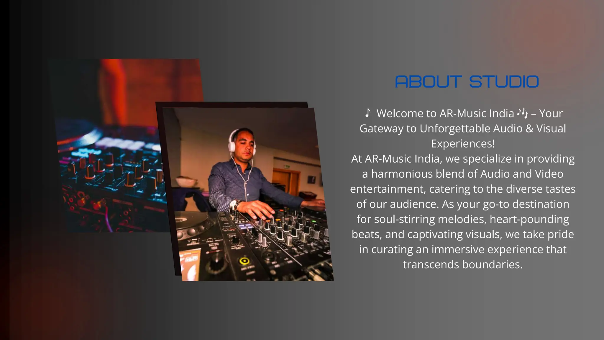 Company Profile Of Ar - Music India - Audio Video Studio | PPTX | Digital Audio | Computer ...