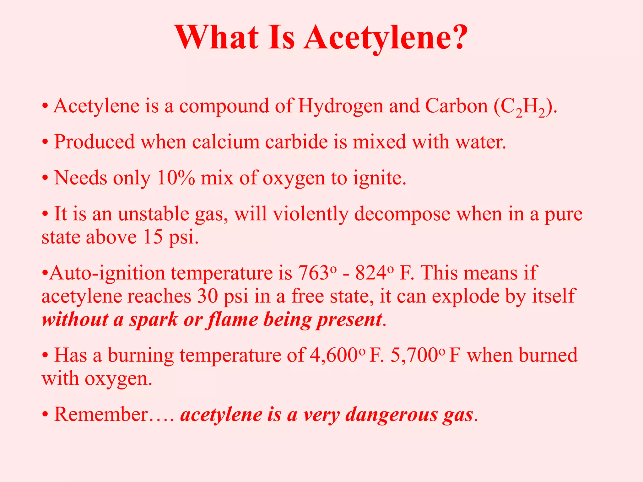 Ar oxygen-acetylene use and safety | PDF