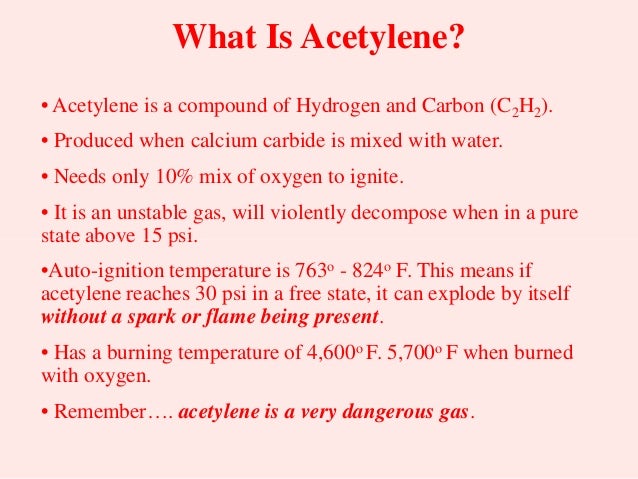 Ar oxygen-acetylene use and safety