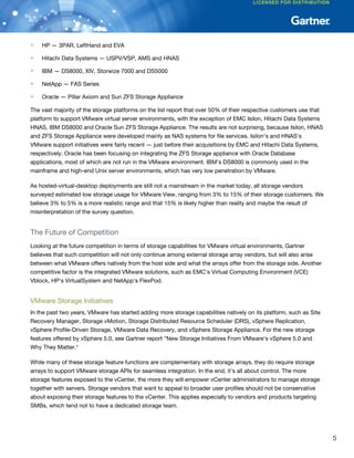 Competitive Landscape: Primary Storage Systems for VMware | PDF