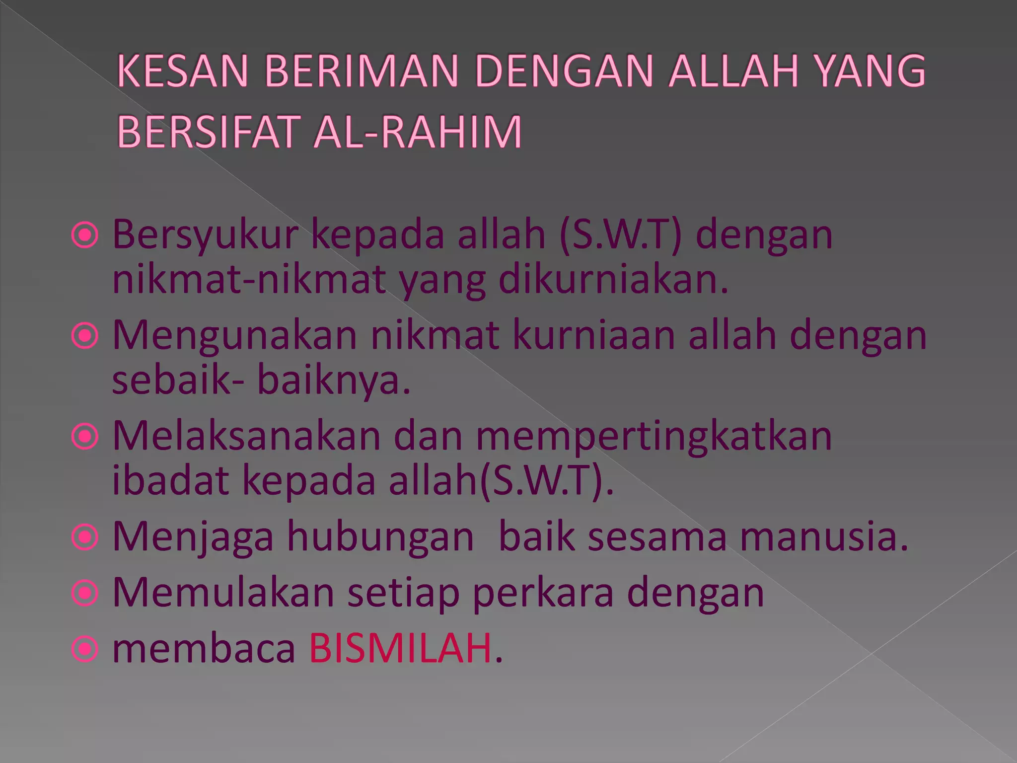 Ar rahim(allah maha penyayang) | PDF
