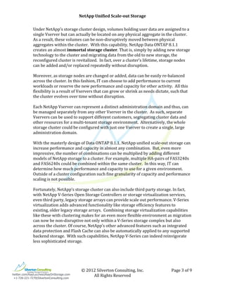 NetApp Unified Scale-Out/Clustered Storage | PDF | Data Storage and ...