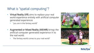 Spatial computing - extending reality | PPTX