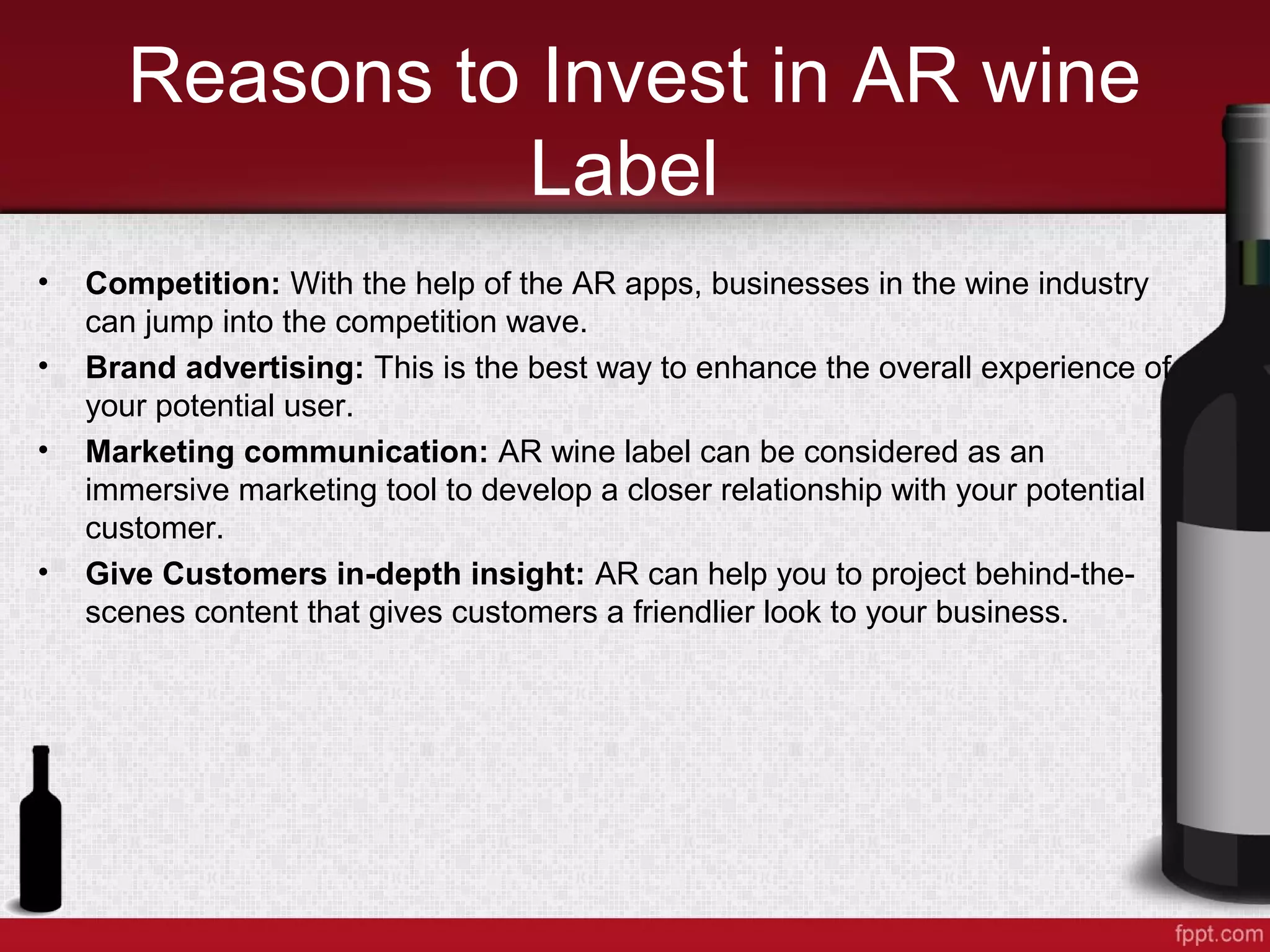 Augmented Reality Wine Labels App- Bring life to Wine label | PPT