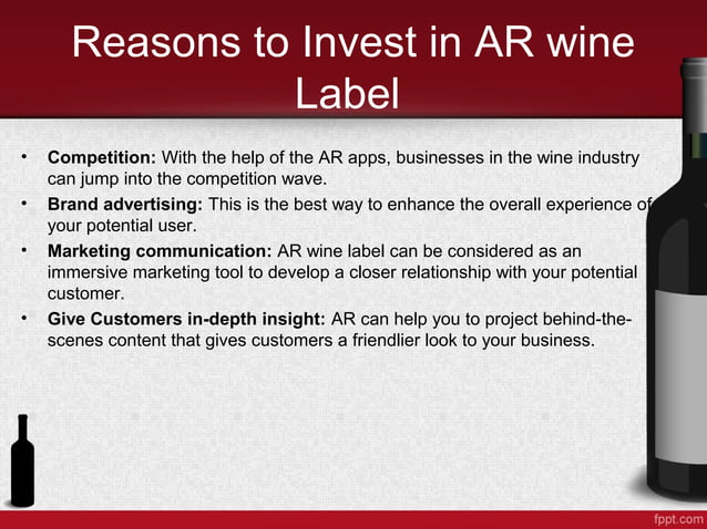 Augmented Reality Wine Labels App- Bring life to Wine label | PPT