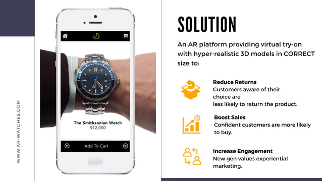 AR-Watches Next Gen E-commerce Platform | PPT