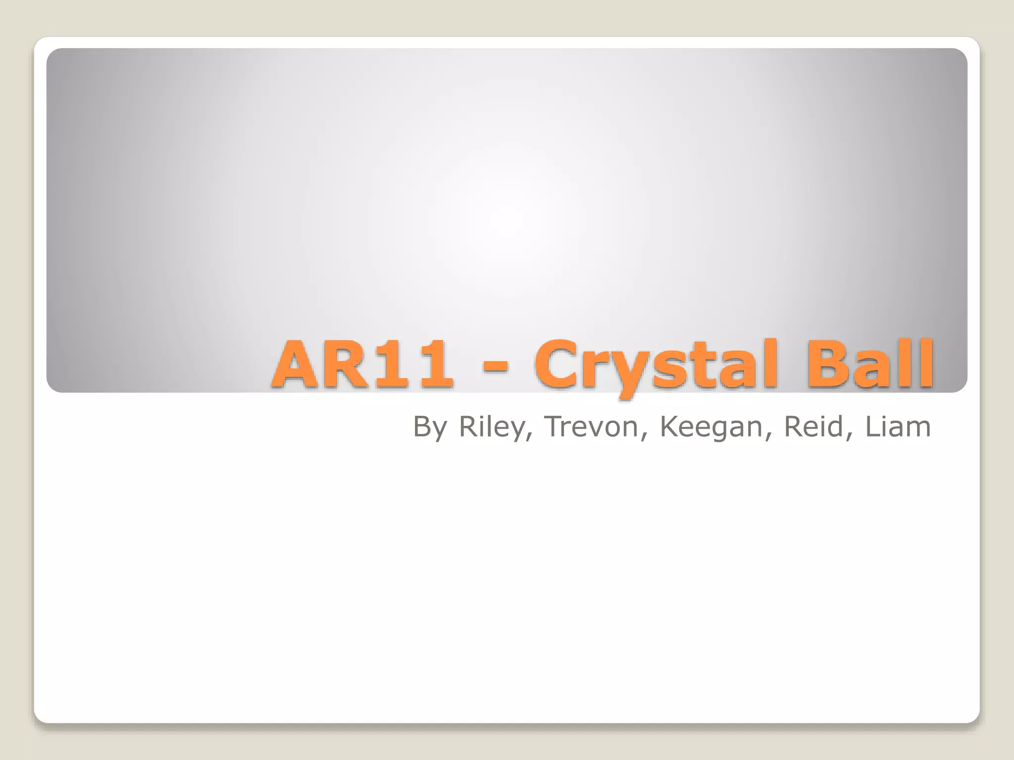 Arduino Crystal Ball Project Guide | PPT