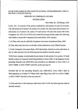 MCA introduces new form CSR-2 – Report on CSR | PDF