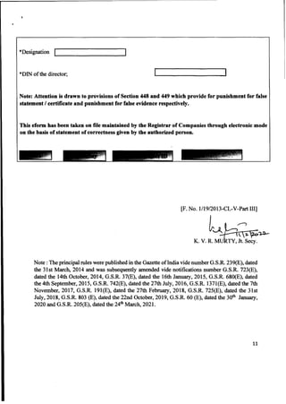 MCA introduces new form CSR-2 – Report on CSR | PDF
