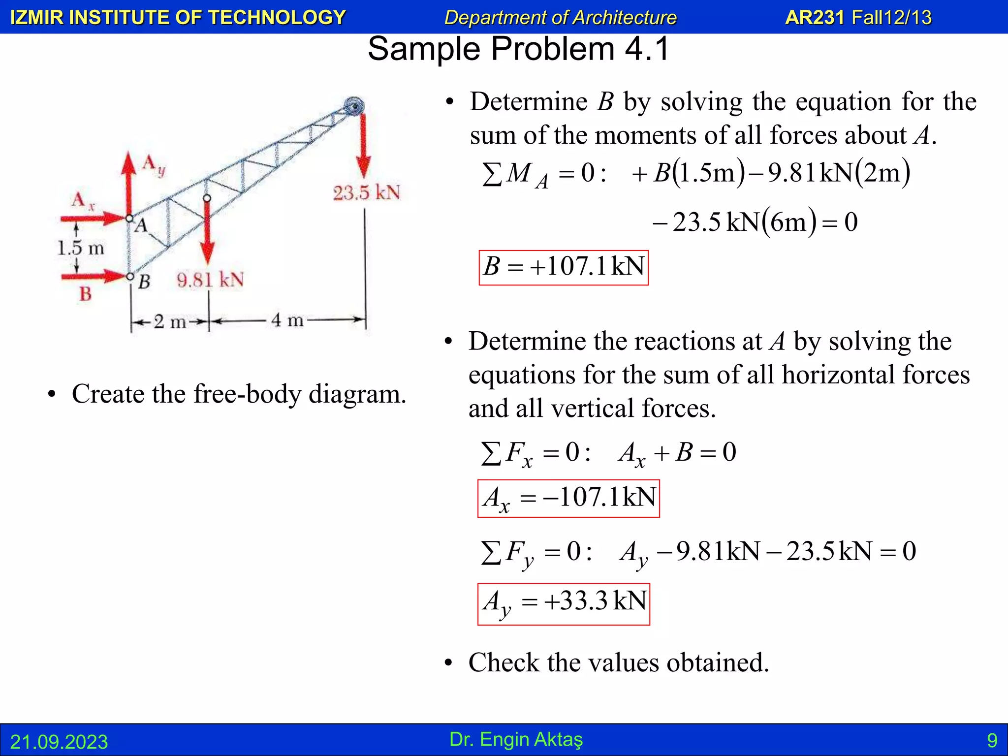 AR231_Chap05_EquilibriumofRigidBodies.ppt