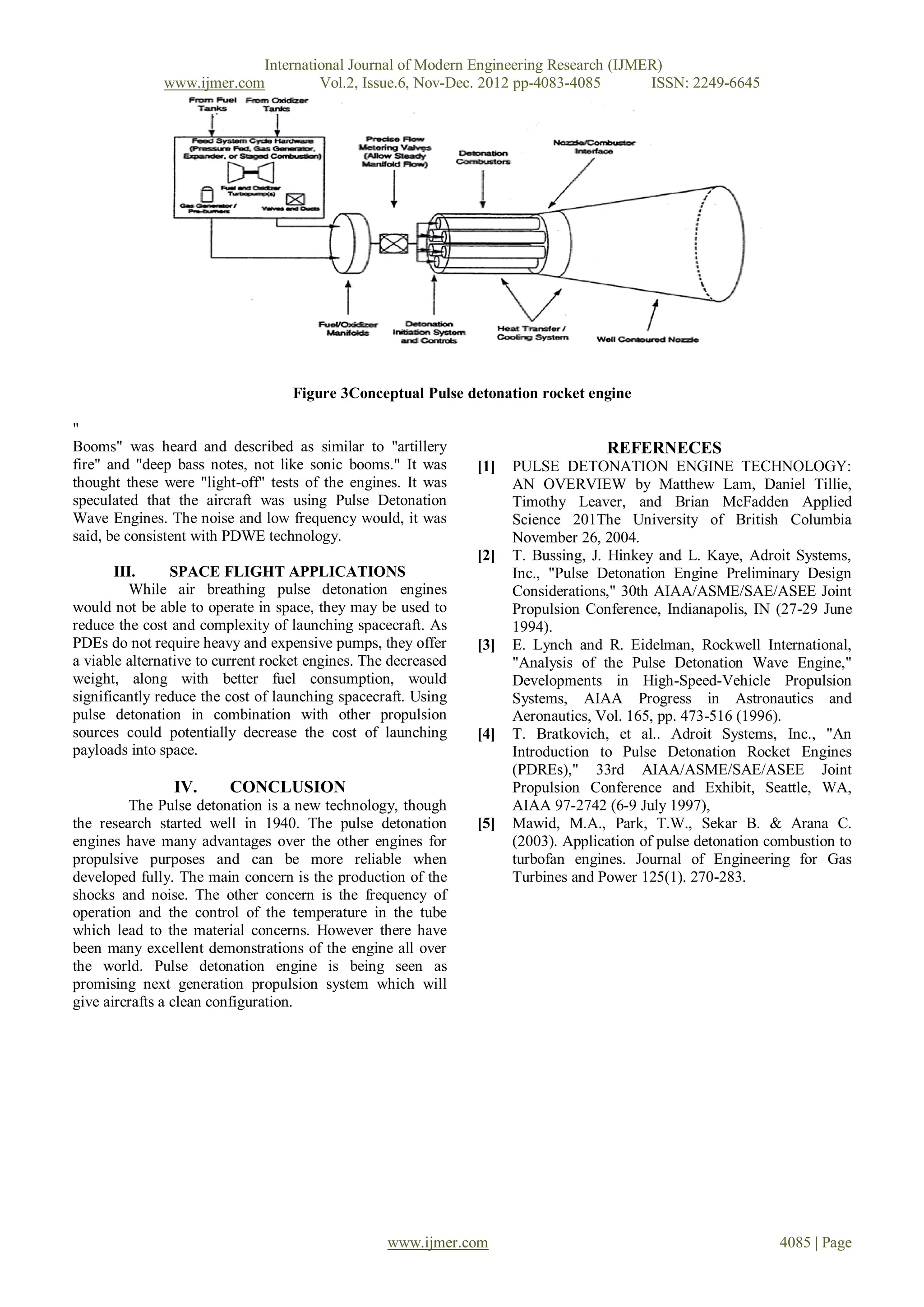 Pulse Detonation Engine - A Next Gen Propulsion | PDF