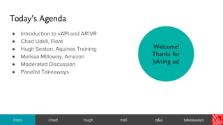 VR/AR + xAPI: Tracking Next-Gen Learning | PPT