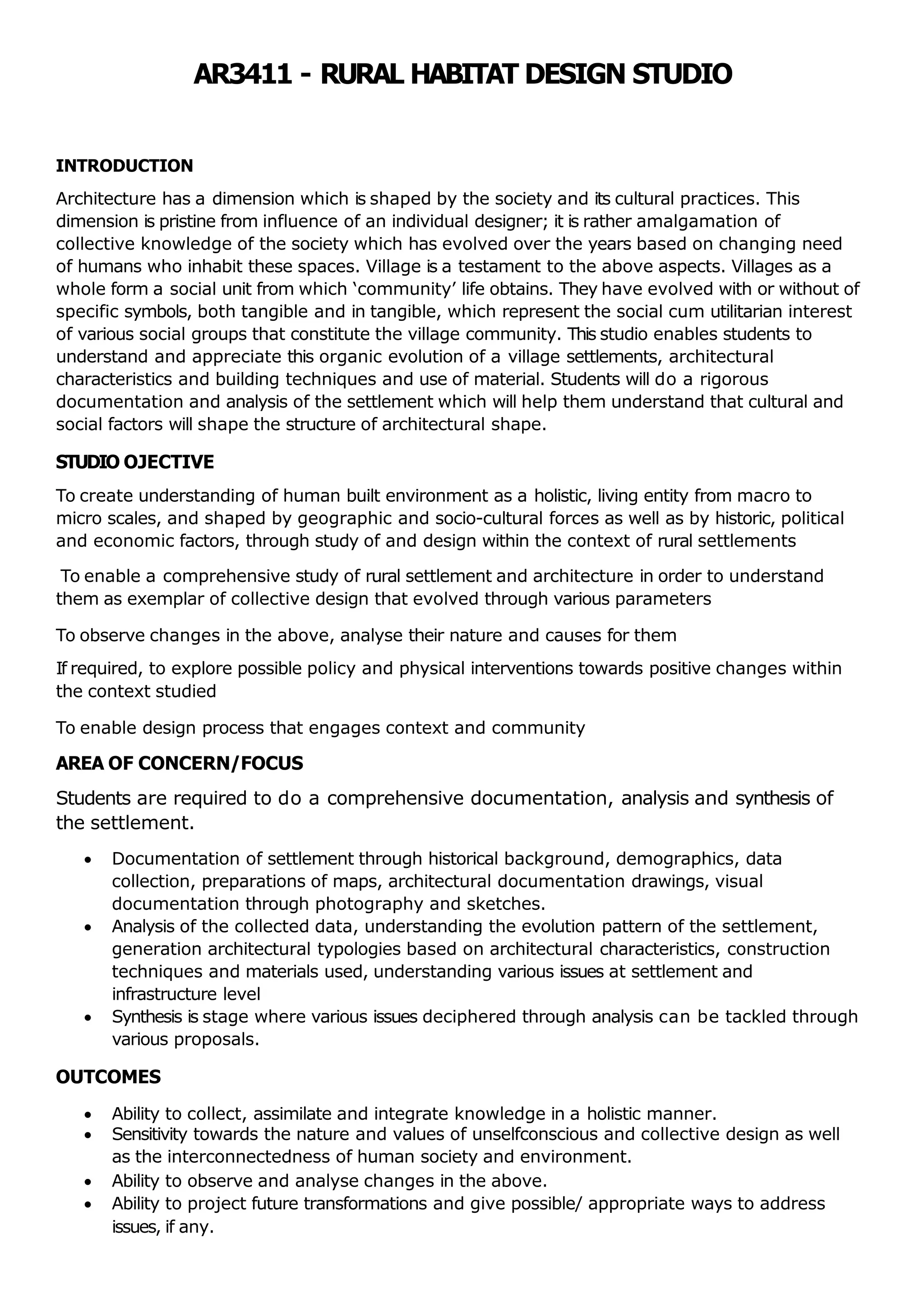 AR3411 RURAL HABITAT DESIGN STUDIO B.ARCH ANNA UNIVERSITY .pdf