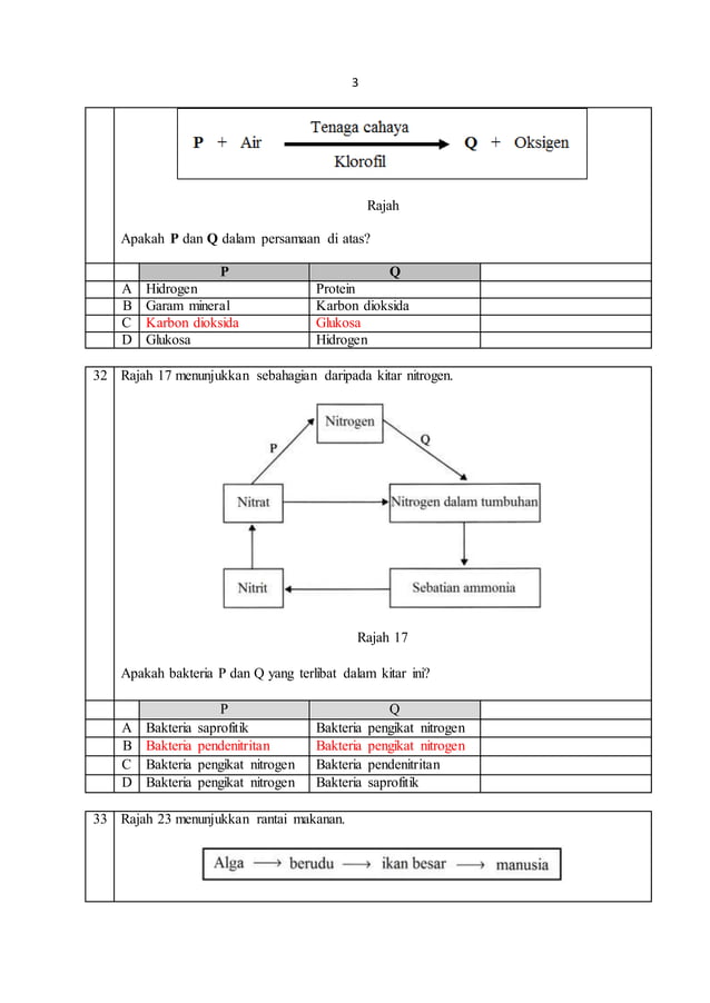 Ar3 sains spm kertas 1 | PDF
