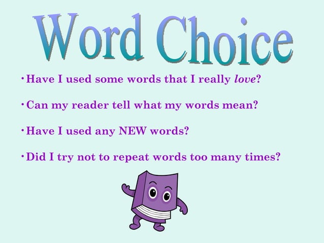 6 Traits - word choice | PPT