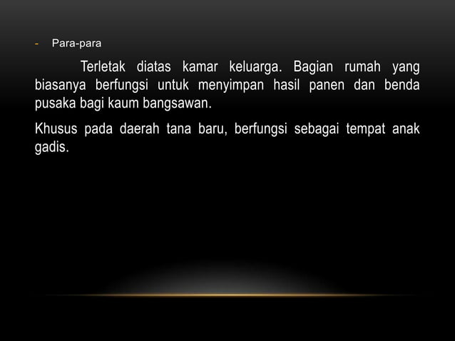Arsitektur Tradisional Desa Ara, Kabupaten Bulukumba, Sulawesi Selatan | PPTX