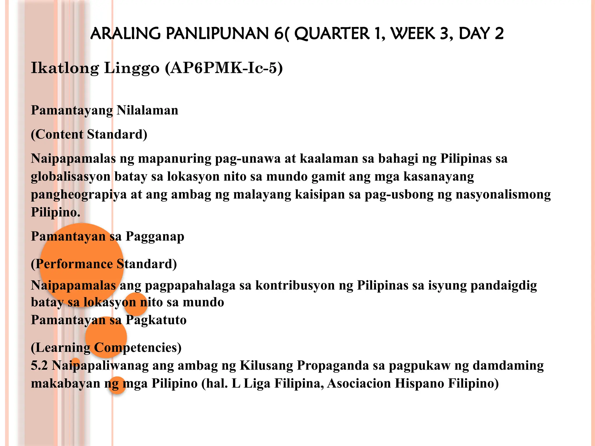 Ara. Pan. 6( Quarter 1, Week 3 Day 2).pptx