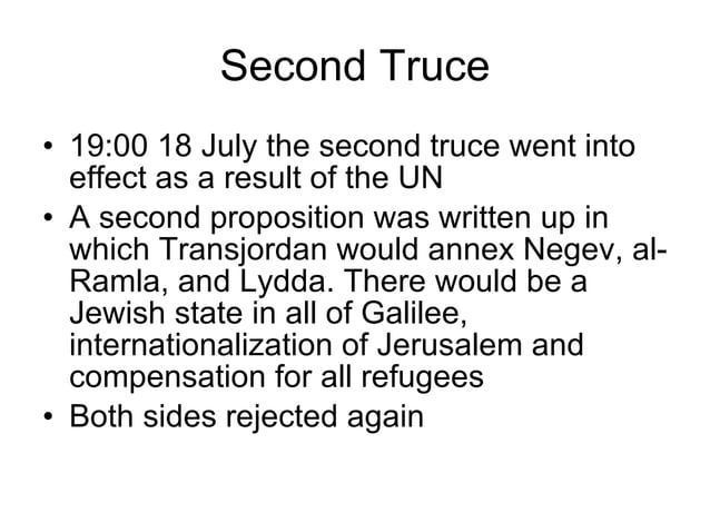 Arab Israeli War Of 1948 | PPT