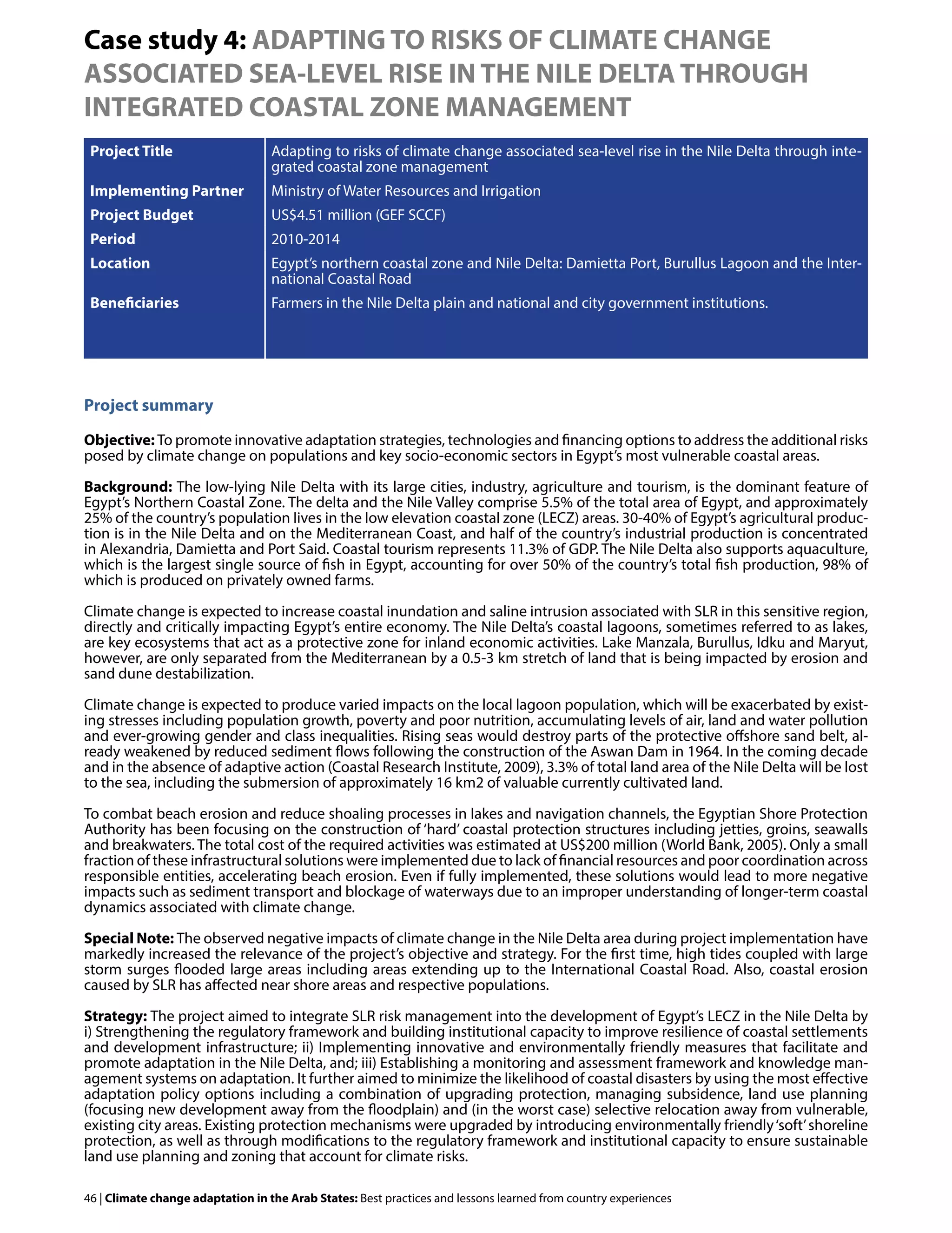 Climate Change Adaptation in the Arab States | PDF