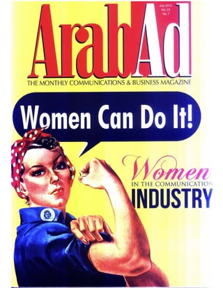 Arab ad july2013 - Women in the communication industry | PDF