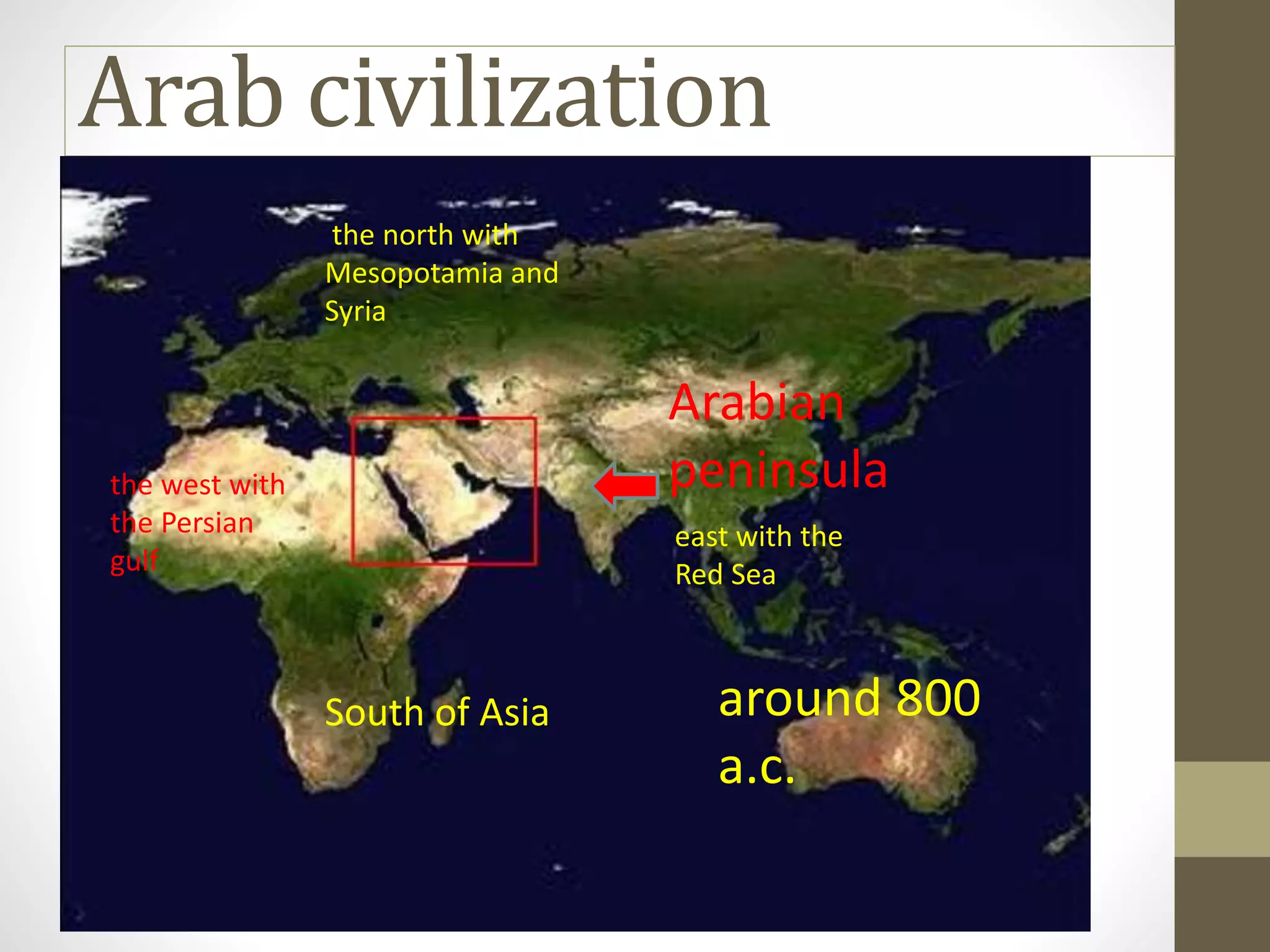 Arab civilization | PPTX