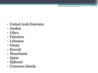 Arab countries | PPTX