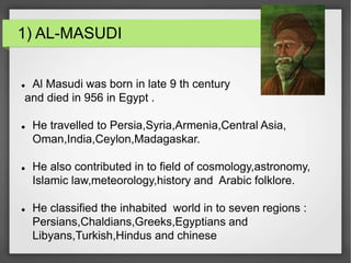 CONTRIBUTION OF ARABS IN TO GEOGRAPHY | PPTX | Islam | Religion ...