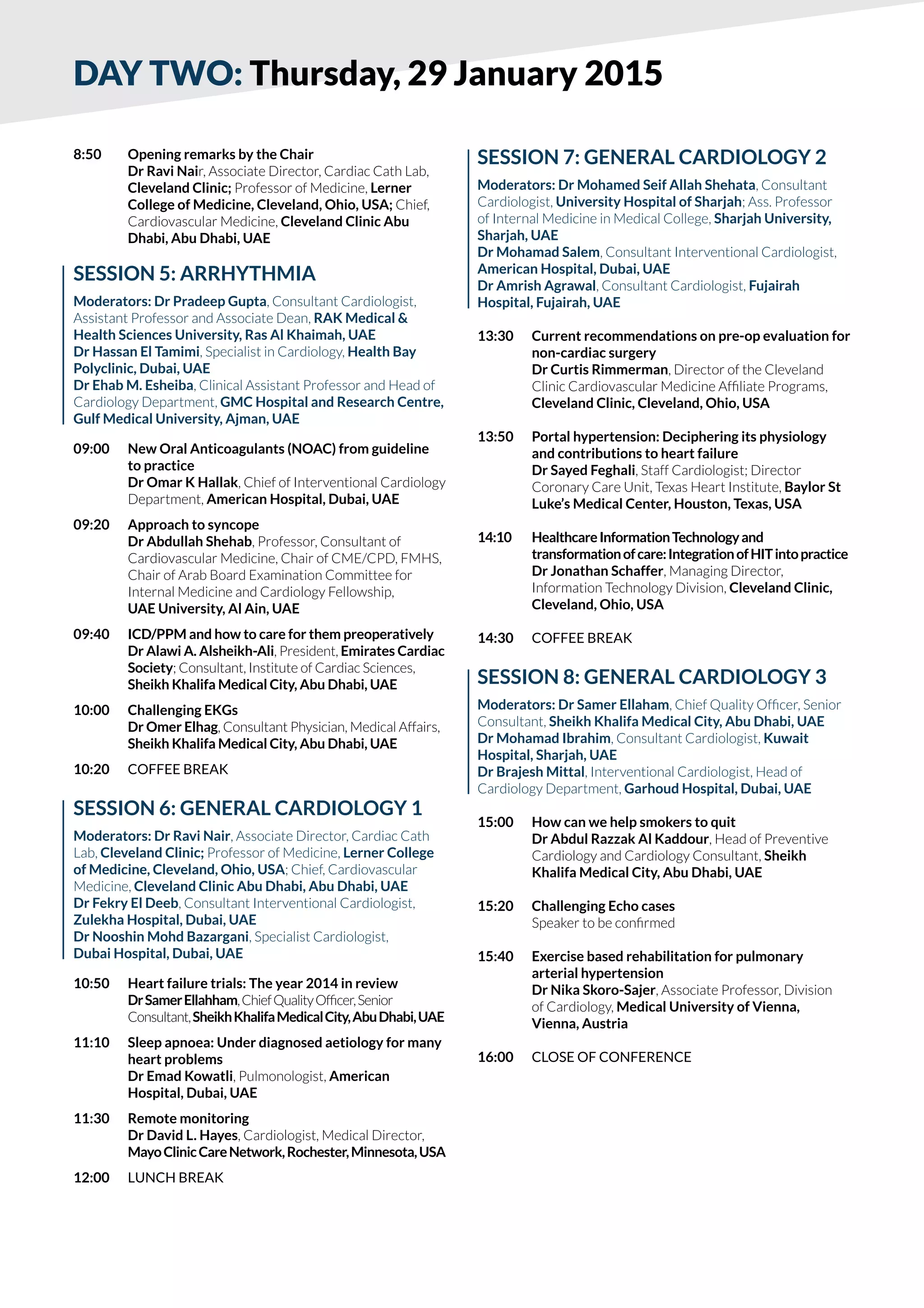 7th Middle East Cardiovascular Disease and Intervention Conference | PDF