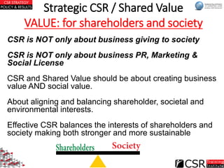 SDGs: A framework for multi-sector CSR partnerships and value creation ...