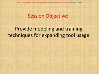 Arabia e learning-modelling.ppt [autosaved] | PPT | Workshops and ...