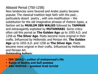 Arabian literature | PPTX