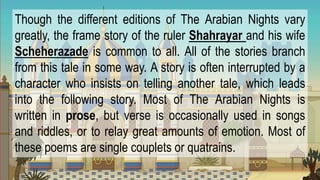 Arabian nights report | PPTX