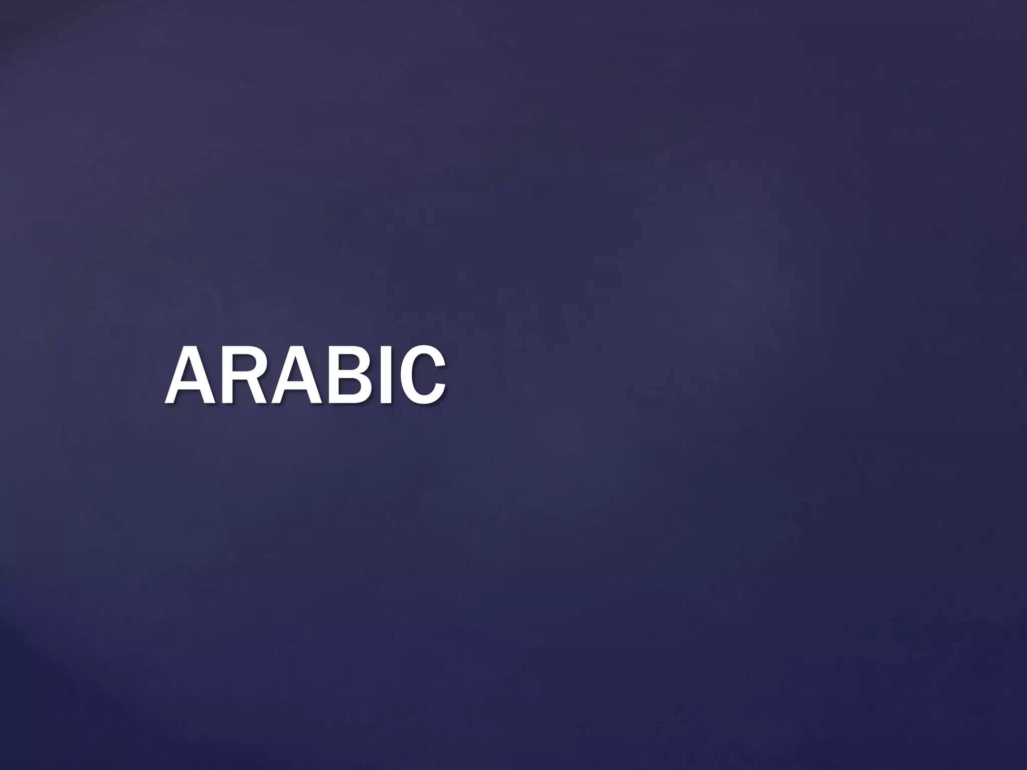 Learn Arabic | PPT