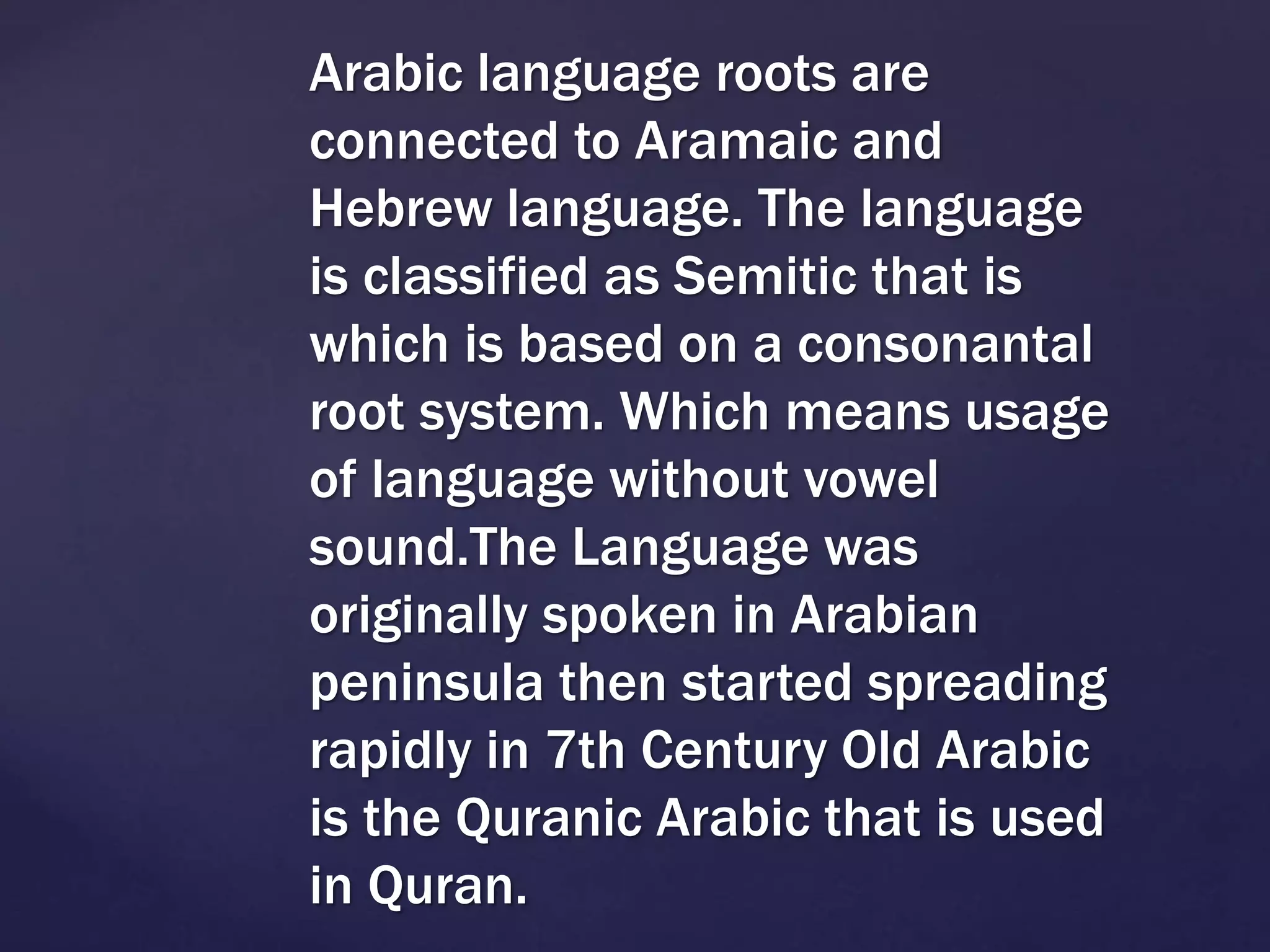 Learn Arabic | PPT