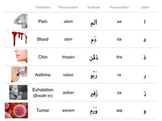 Arabic alphabet for medical use | PDF