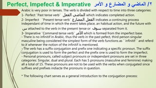 Arabic 2: basics-on-verbs | PPTX