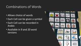 AAC systems for Arabic Speakers | PPTX