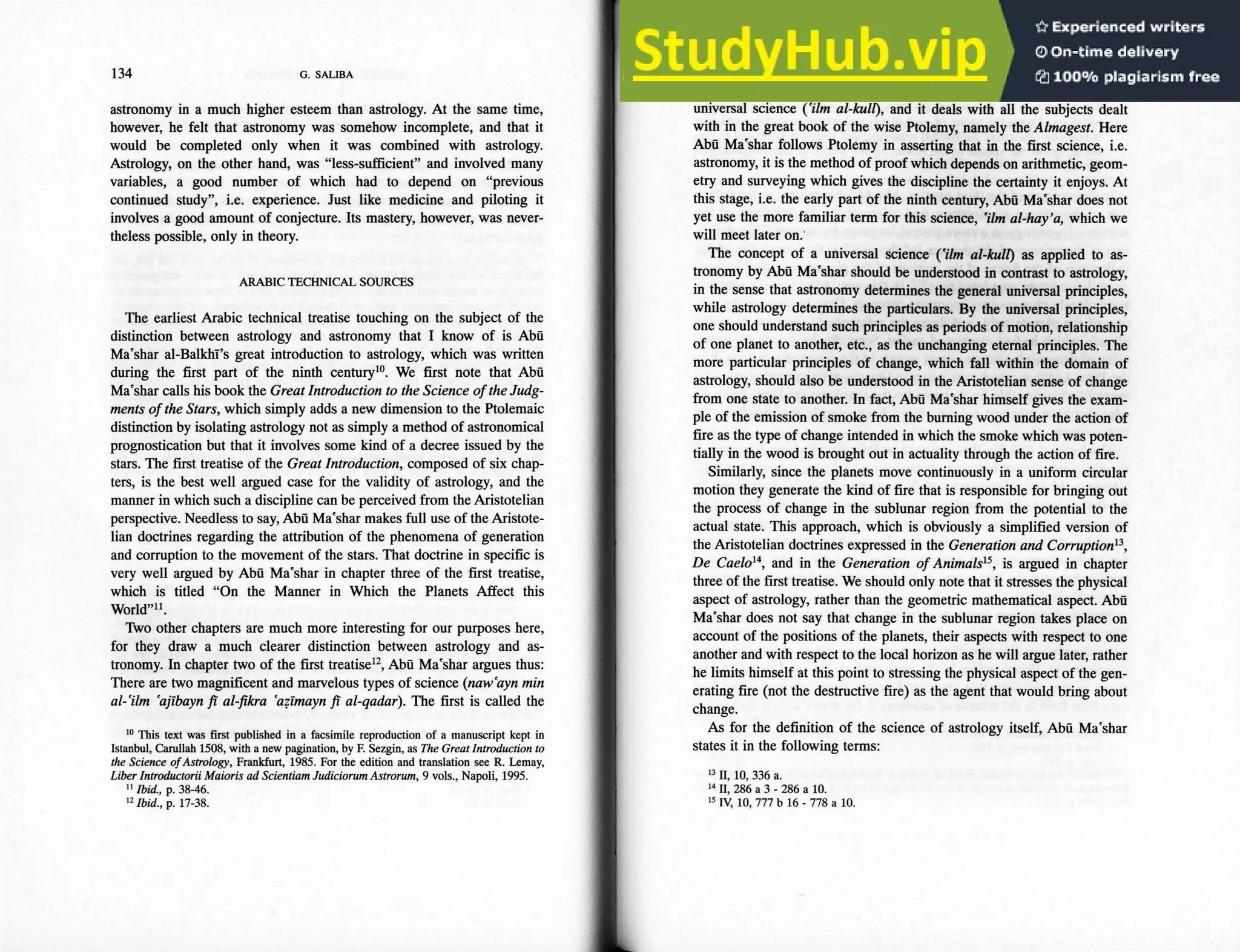 Arabic Astronomy And Astrology | PDF