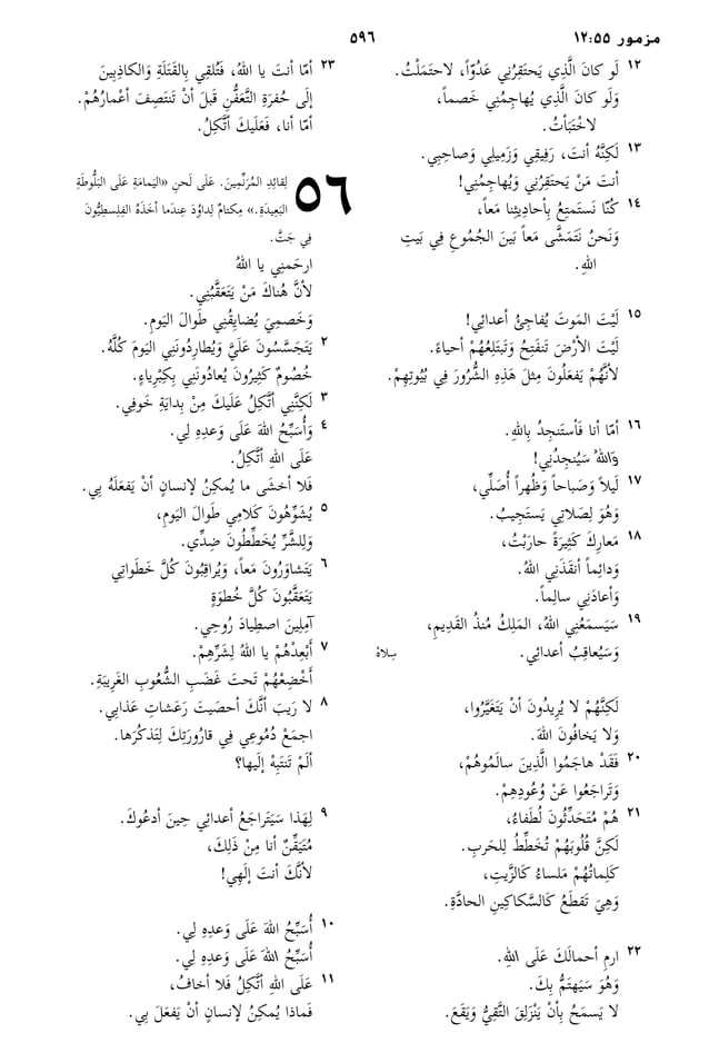 Arabic bible 19__psalms | PDF