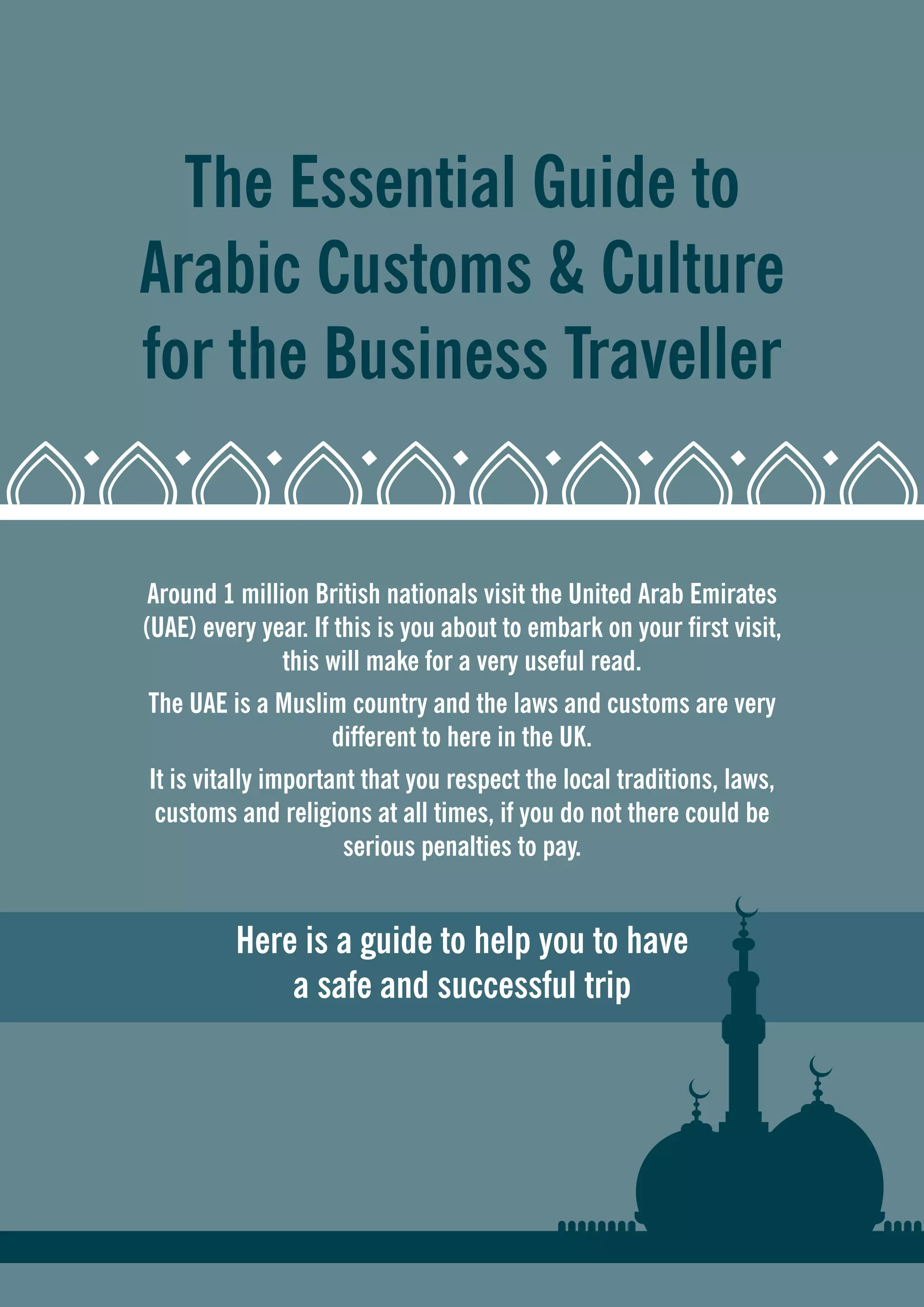 Essential Guide to Arabic Customs & Culture for the Business Traveller ...