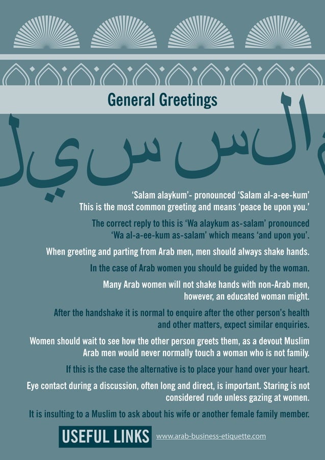 Essential Guide to Arabic Customs & Culture for the Business Traveller ...